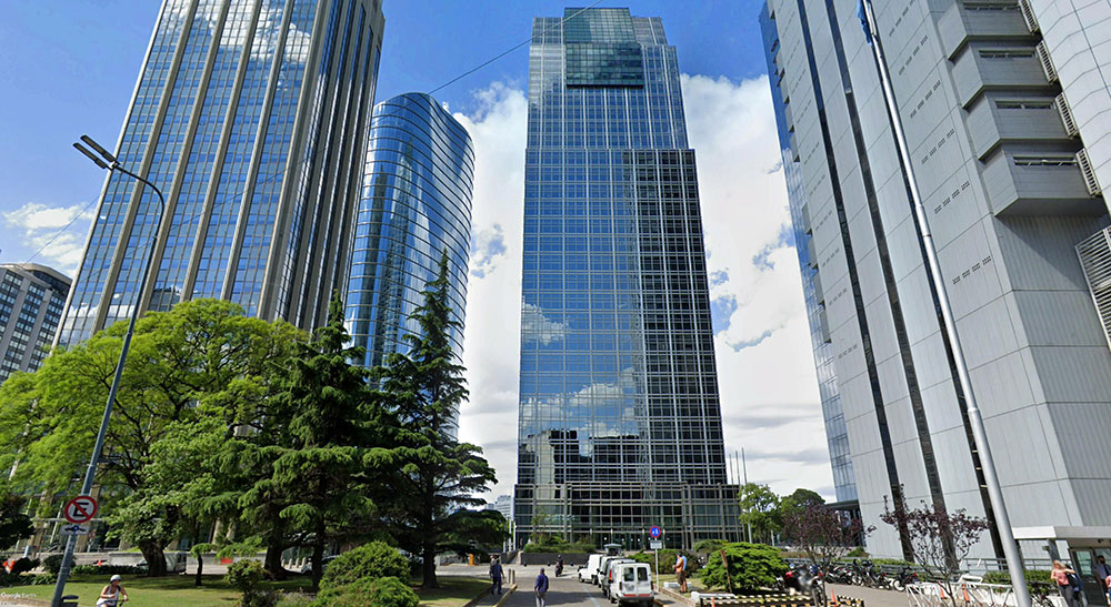 Mural by Guillermo Roux at Bank of Boston Tower | Project in overseeing ...